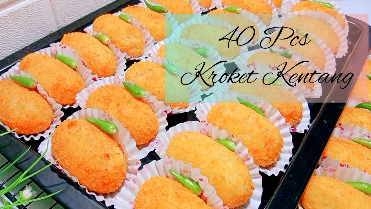 Resep 40 pcs Kroket Kentang Isi Ayam Wortel Untuk Isian Snack Box - YouTube