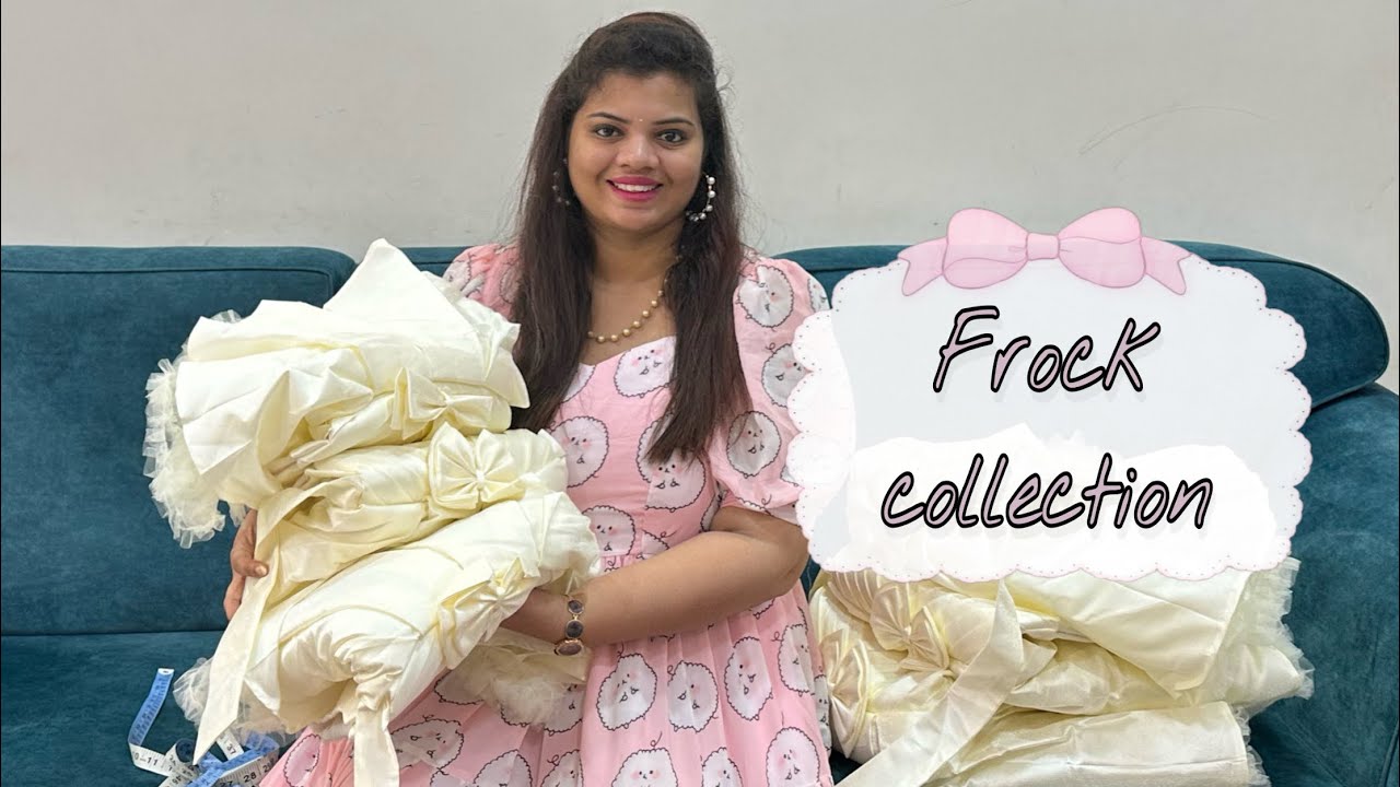 Fluffy frock collection #budgetfriendly #cndufabrics #cnduoutfits - YouTube