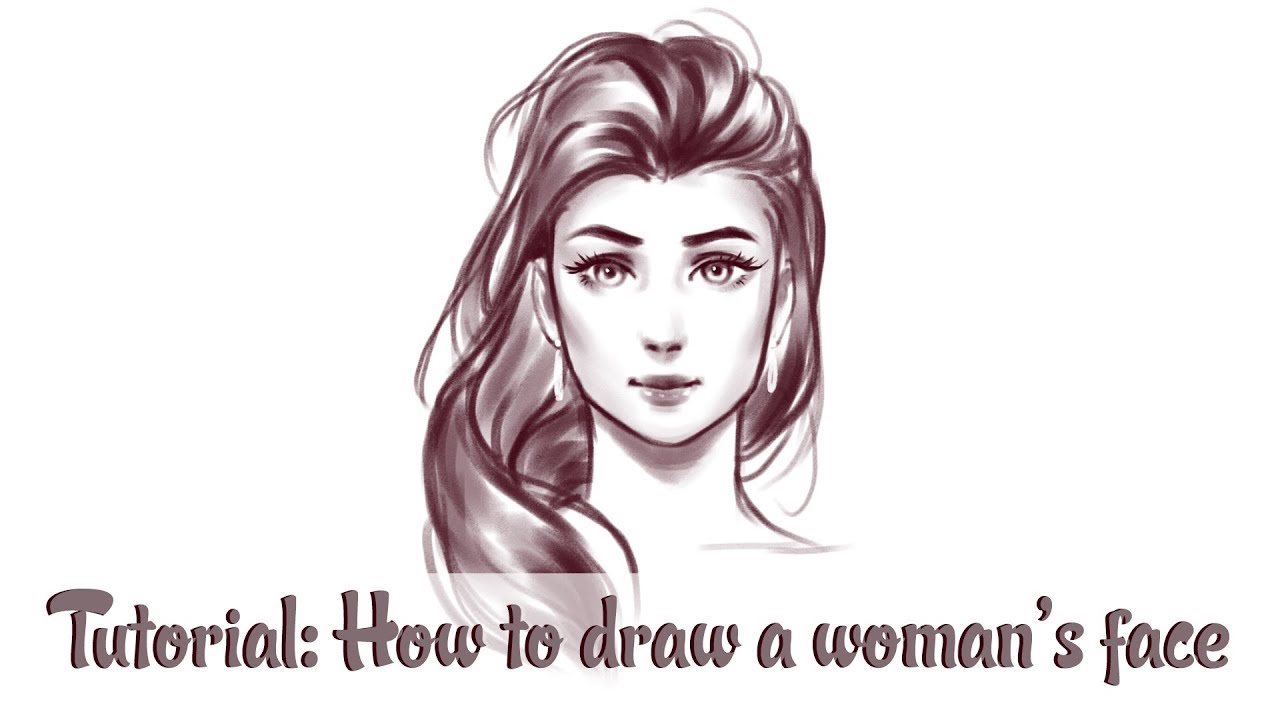 Face tutorial: How to draw a face - YouTube