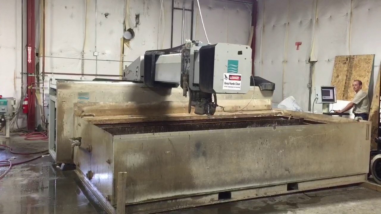 2008 Flow Mach 3 4020B Hyper Waterjet Cutting System - YouTube
