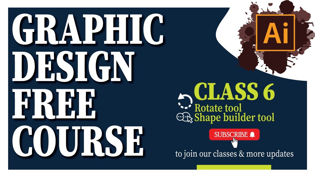 Shape builder tool | Rotate tool | Class 6 #designer - YouTube