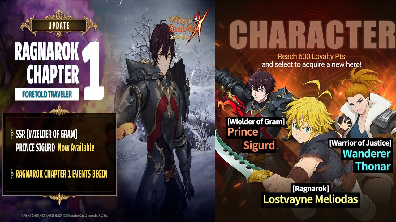 7DS Grand Cross 7/19 Update Ragnarok Chapter 1 - YouTube