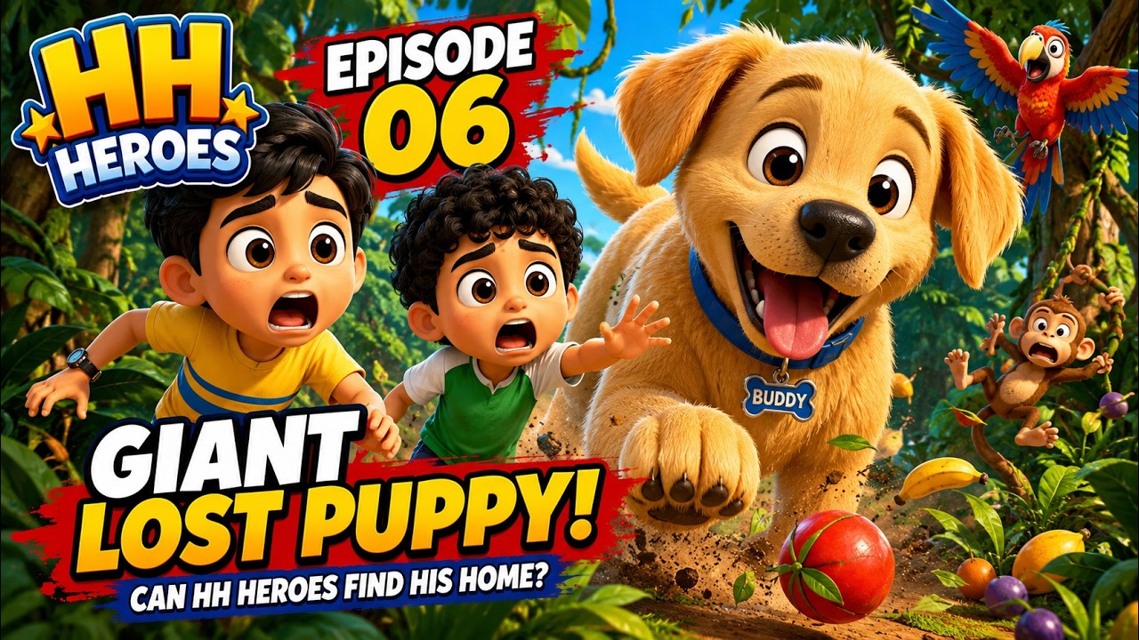 HH Heroes and the Giant Lost Puppy 🐶 | Funny Kids Cartoon Episode 6 ...
