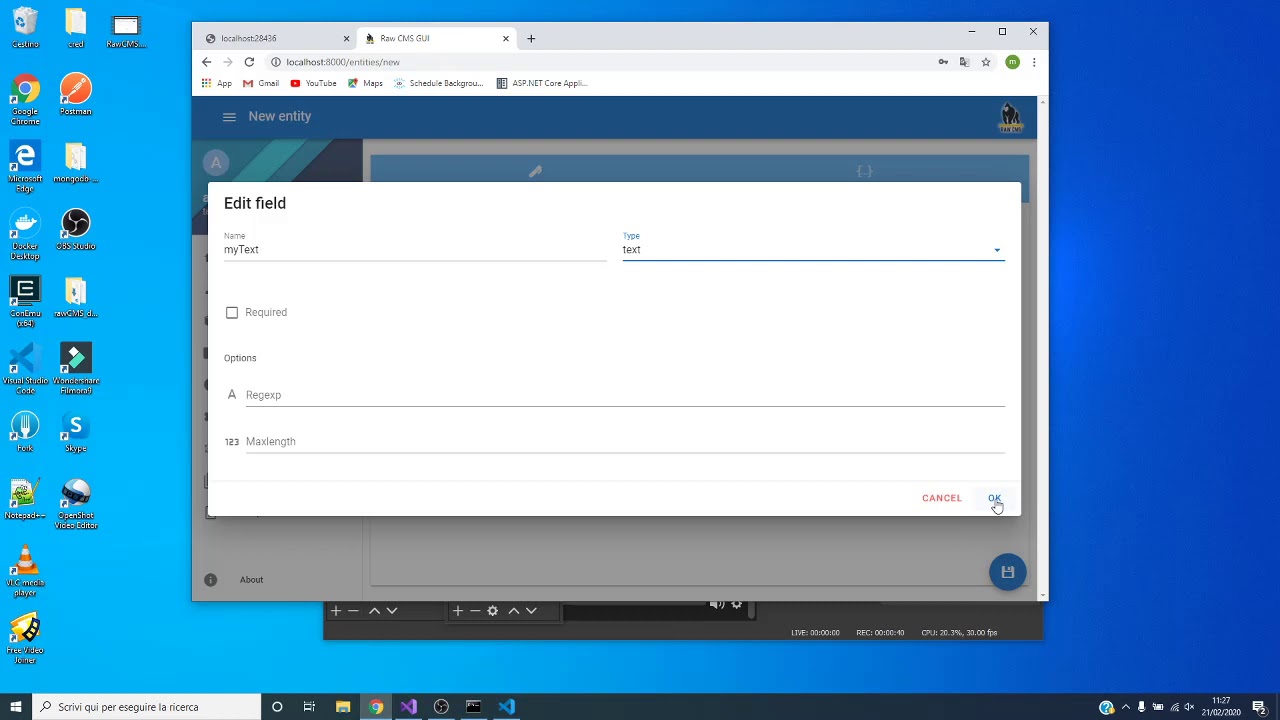 RawCMS: how to edit an entity - YouTube