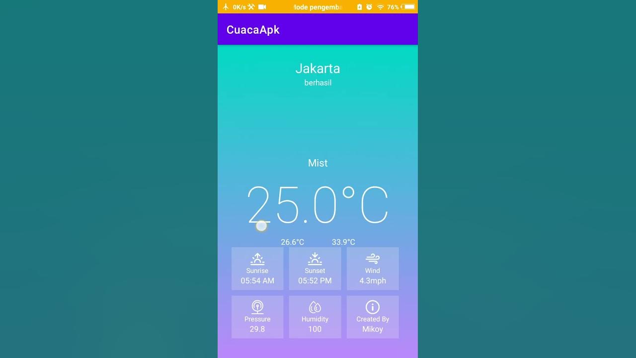 Demo Simple Weather App with Kotlin - YouTube