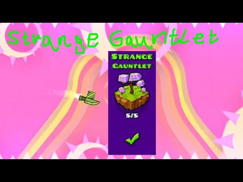 Geometry Dash - Strange Gauntlet(all levels + all Coins) - YouTube