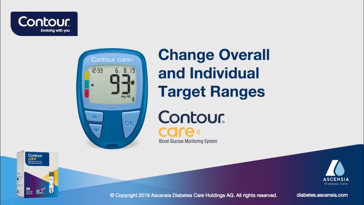 Change Overall and Individual Target Range | CONTOUR CARE | mg/dl ...