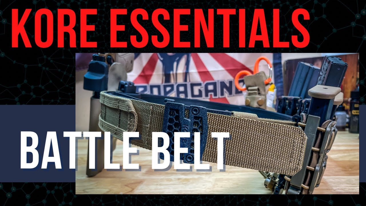 KORE Essentials Battle Belt #koreessentials #battlebelt - YouTube