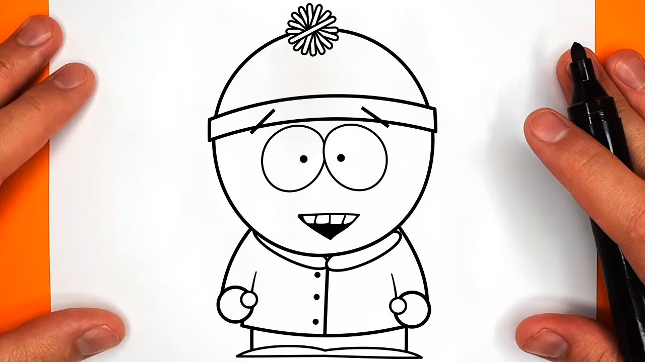 COMO DIBUJAR A STAN MARSH | South Park - paso a paso, fácil y rápido dibujo - YouTube