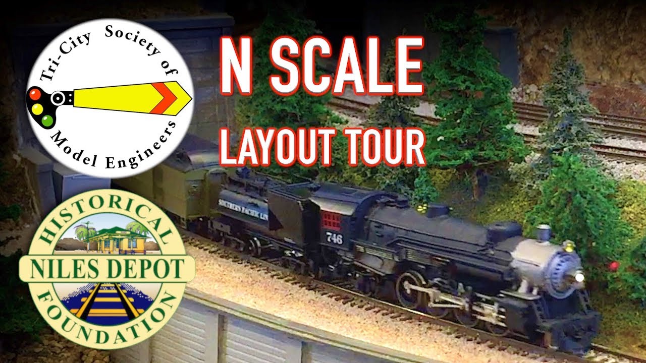 N Scale DCC Layout Tour Niles Depot TCSME - YouTube