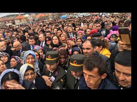 yürekler yandı. #Şehit #HakanKaçar defnedildi. ağıtlar yürekleri dağladı