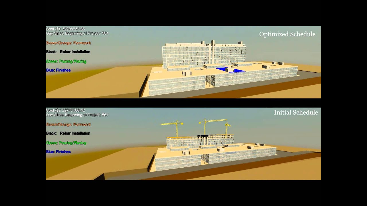 AUB-FYP: 4D - 5D Construction Simulation - YouTube