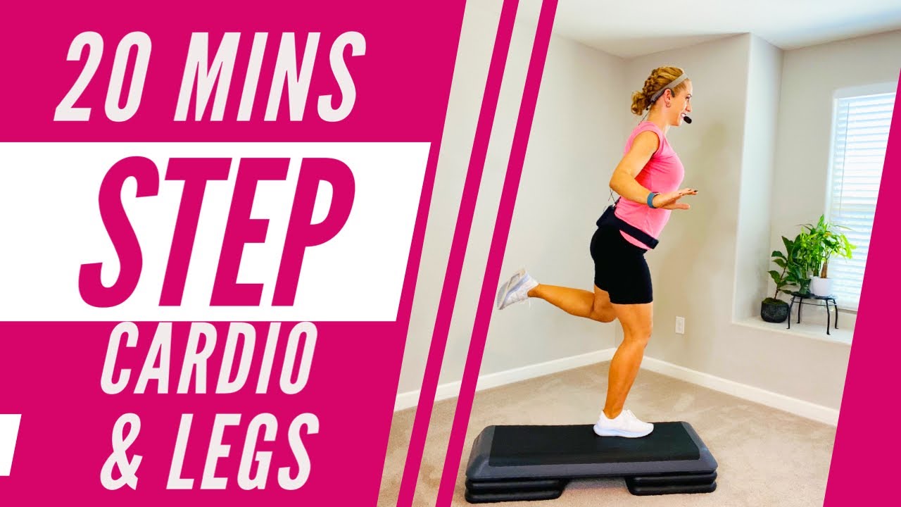 Beginner Step Aerobics Low Impact All Standing Leg & Cardio Workout ...