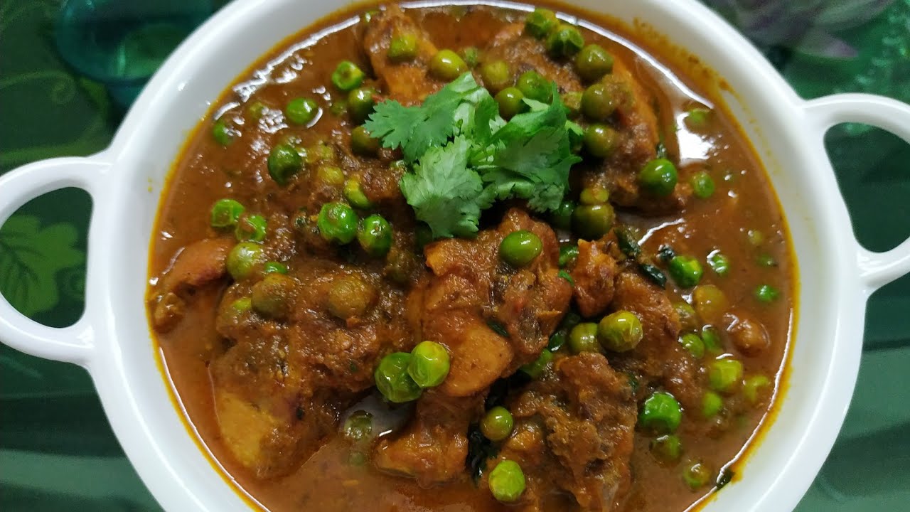 Matar Chicken Recipe | Pea's Chicken | घर पर मटर चिकेन वनाने का सबसे ...