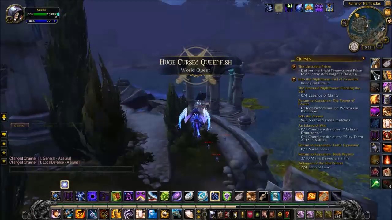 Advanced Wanding World Quest Azsuna World Of Warcraft - YouTube