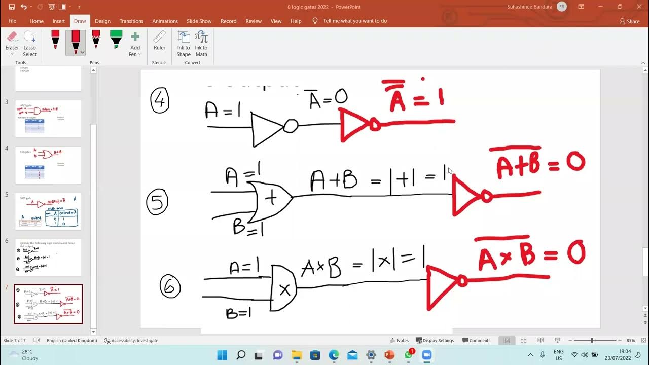 Grade 8 ICT Logic gates Revision1 - YouTube
