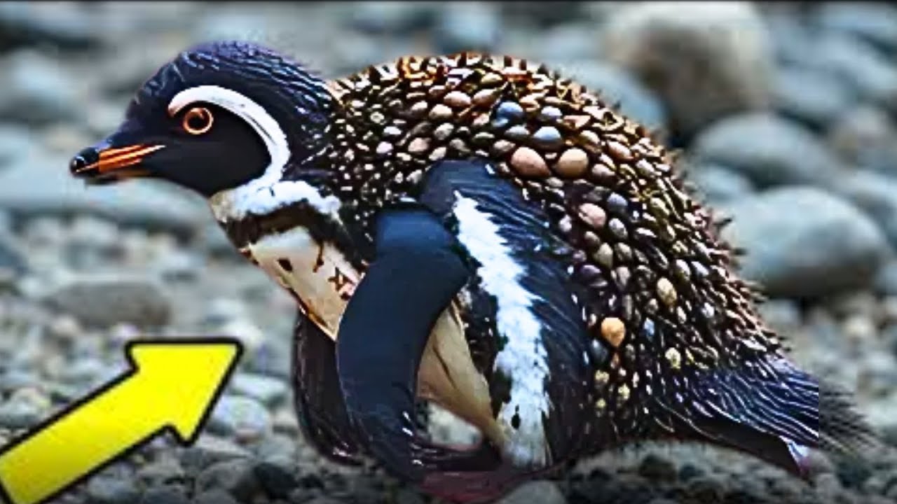 wild penguin rescued from a severe barnacle and parasite infestation ...