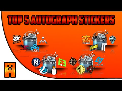MOST EXPENSIVE AUTOGRAPH STICKERS! | CS:GO - YouTube