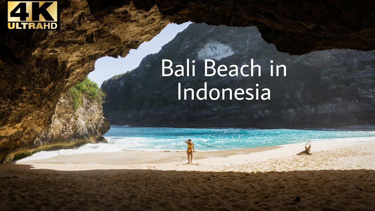 Bali beach in Indonesia। Beautiful beaches aerial drone.Dinosaurs beach ...
