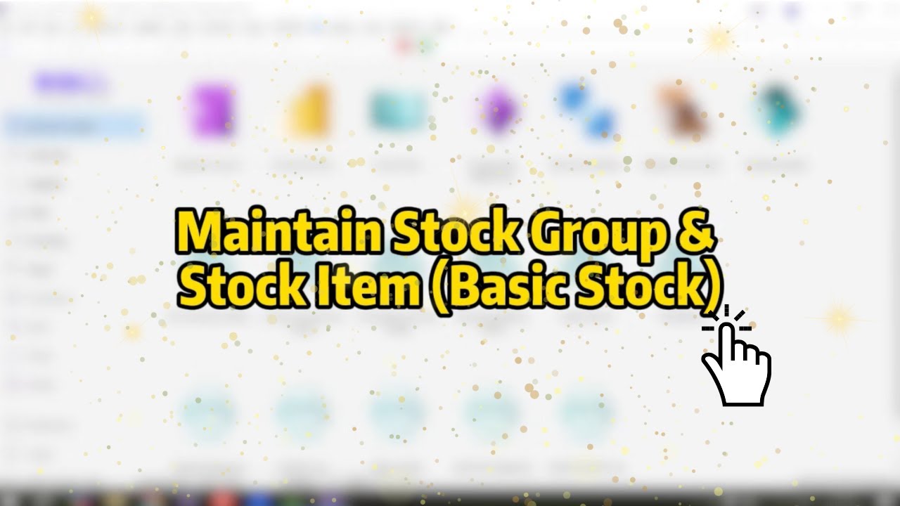 SQL Account | Maintain Stock Group & Stock Item - YouTube