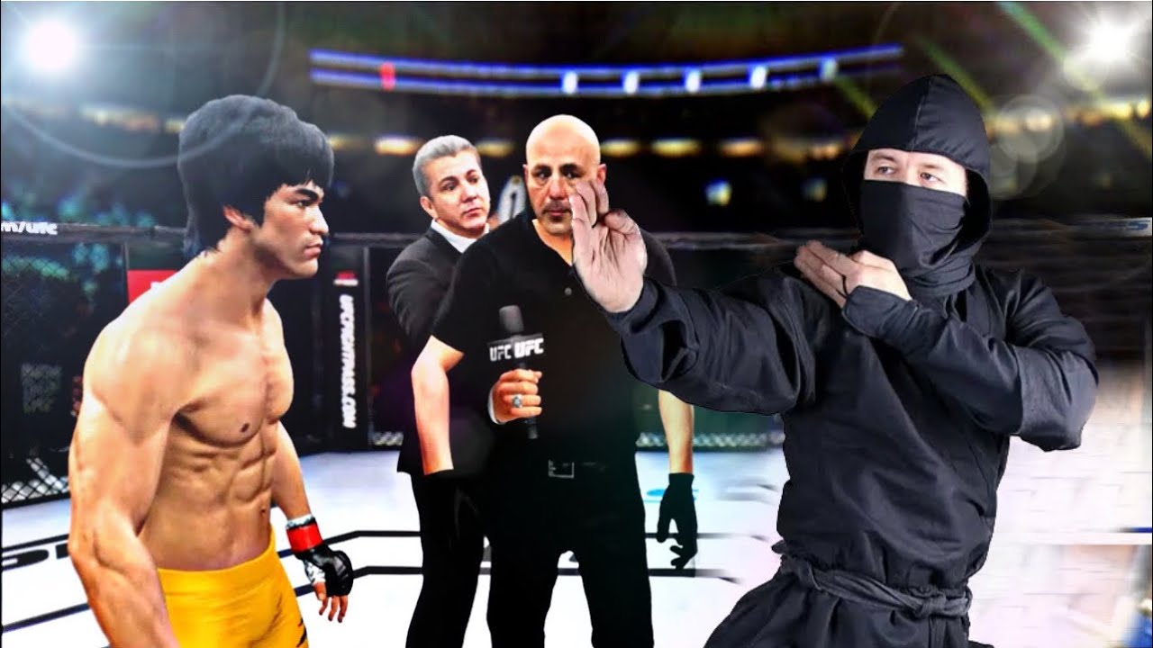Bruce Lee vs Ninja Hurricane ( EA Sports UFC 4 ) wwe mma - YouTube