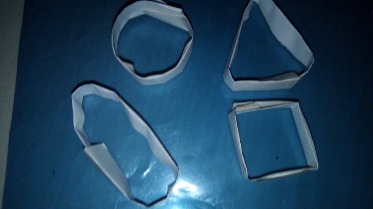 How To Make Origami Geometric shapes . Circle/Triangle/ Oval/ Rectangle ...