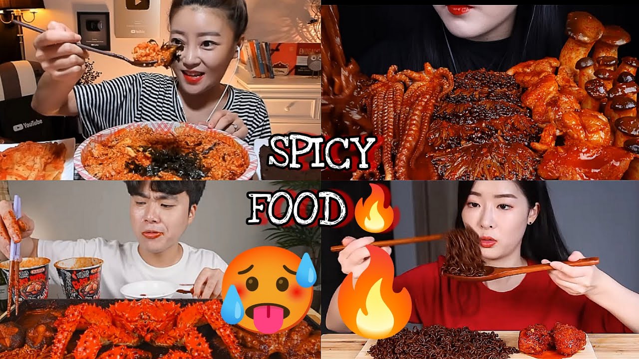 MUKBANGERS BURNING THEIR TASTE BUDS🥵🔥 - YouTube