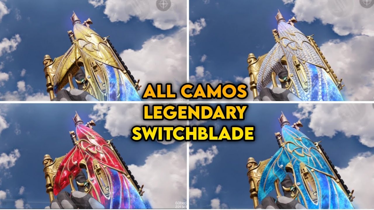 ALL CAMOS LEGENDARY SWITCHBLADE ZODIAC ARMORY SERIES CODM LEAKS 2024 ...