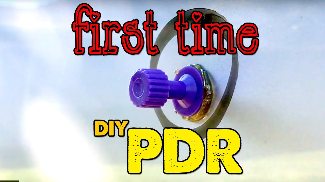 DIY - First Time Paintless Dent Repair for beginners - PDR door ding ...