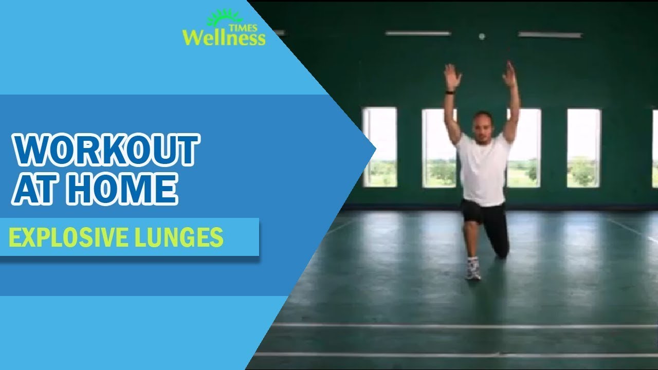 Workout at Home - Explosive Lunges | Kunal Sharma - YouTube