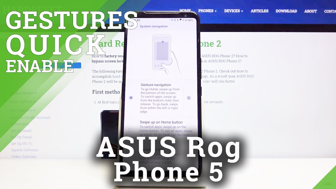 How to Enable Gestures Navigation in Asus ROG Phone 2 – Locate ...