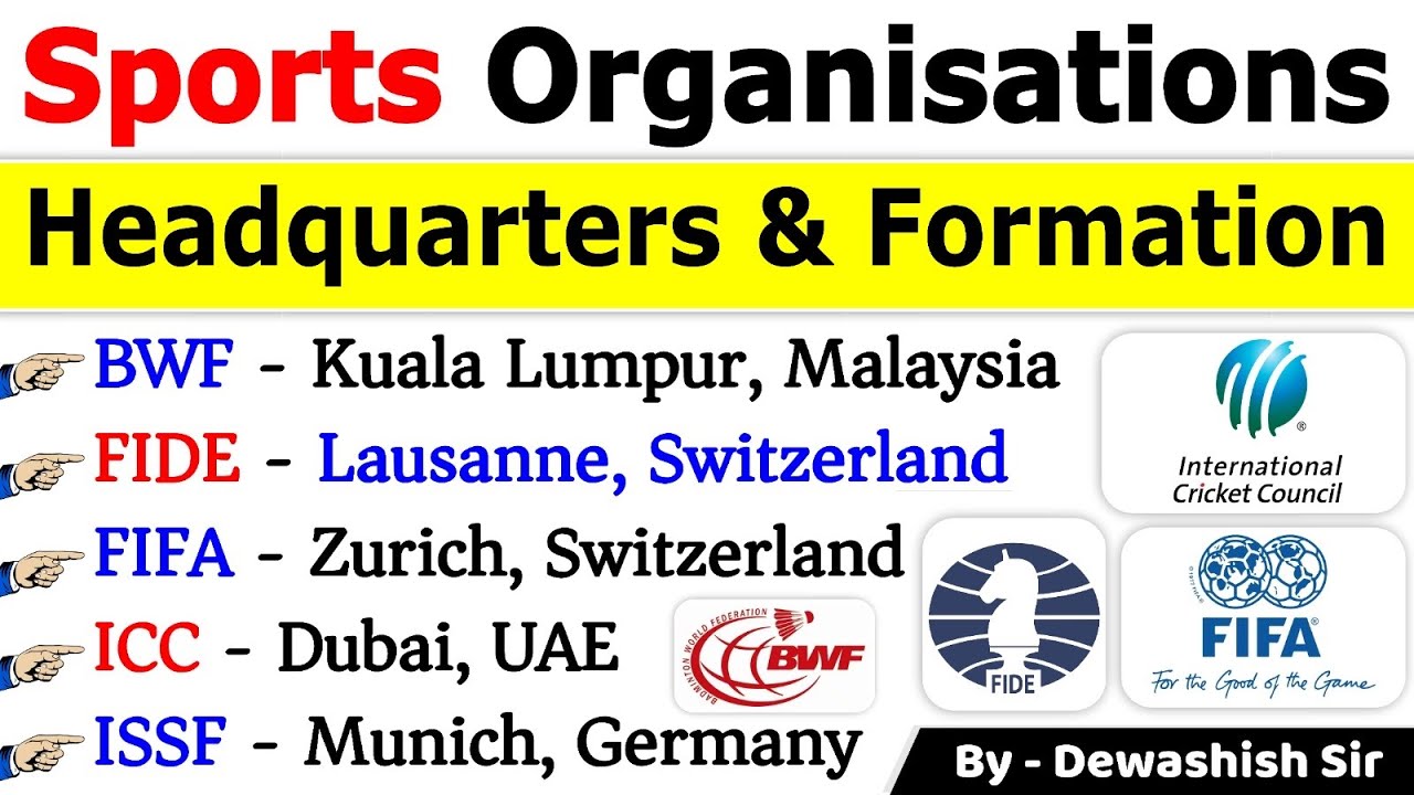 Sports Organisations | International Sports Federations | खेलों की ...