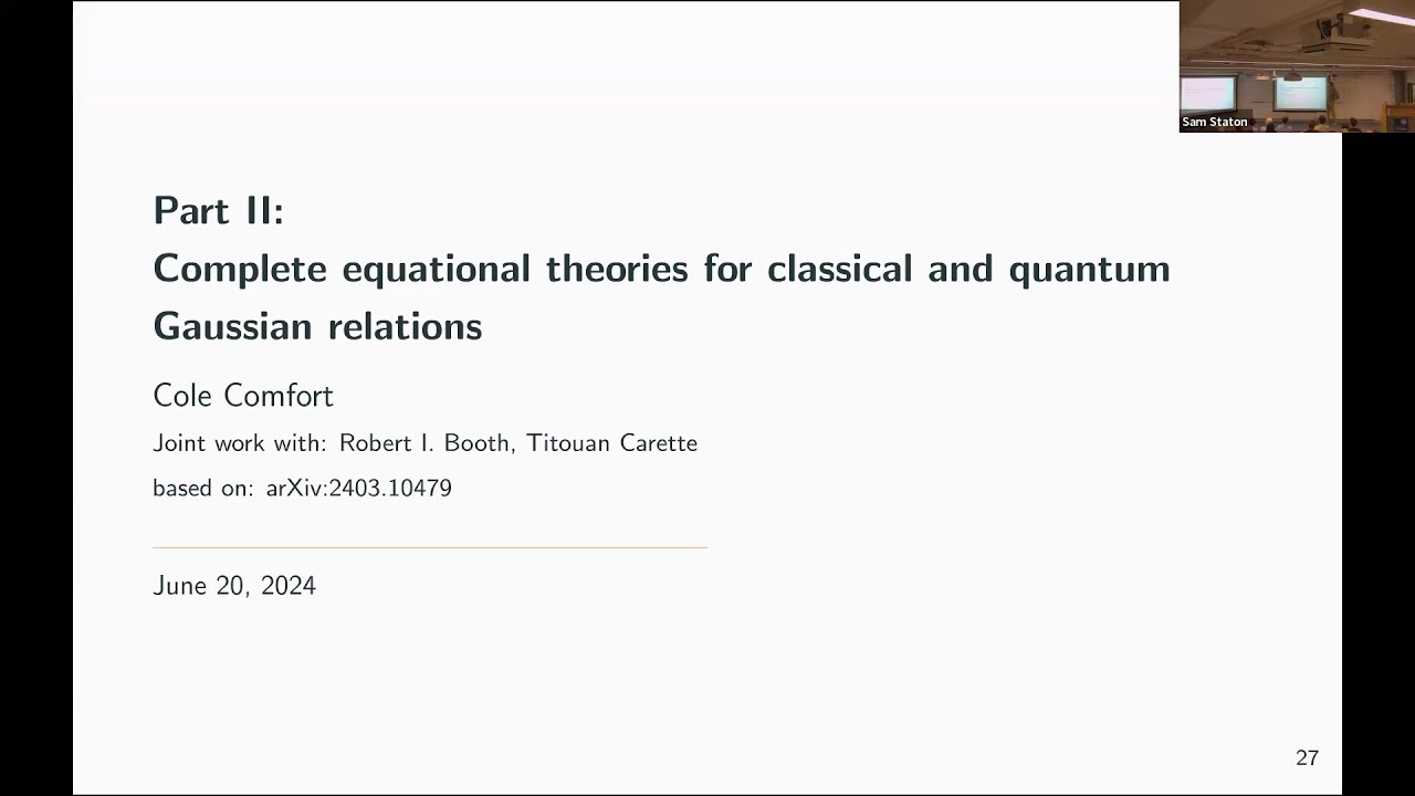 Cole Comfort - Complete equational theories for classical and quantum ...