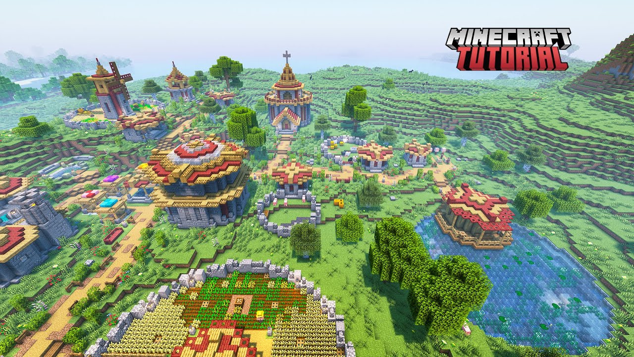 Minecraft Village Transformation Part-1 Tutorial - YouTube