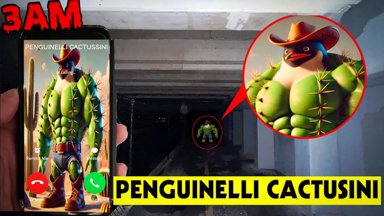 CALLING PENGUINELLI CACTUSSINI AT 3AM IN REAL LIFE! *WE FOUGHT ...