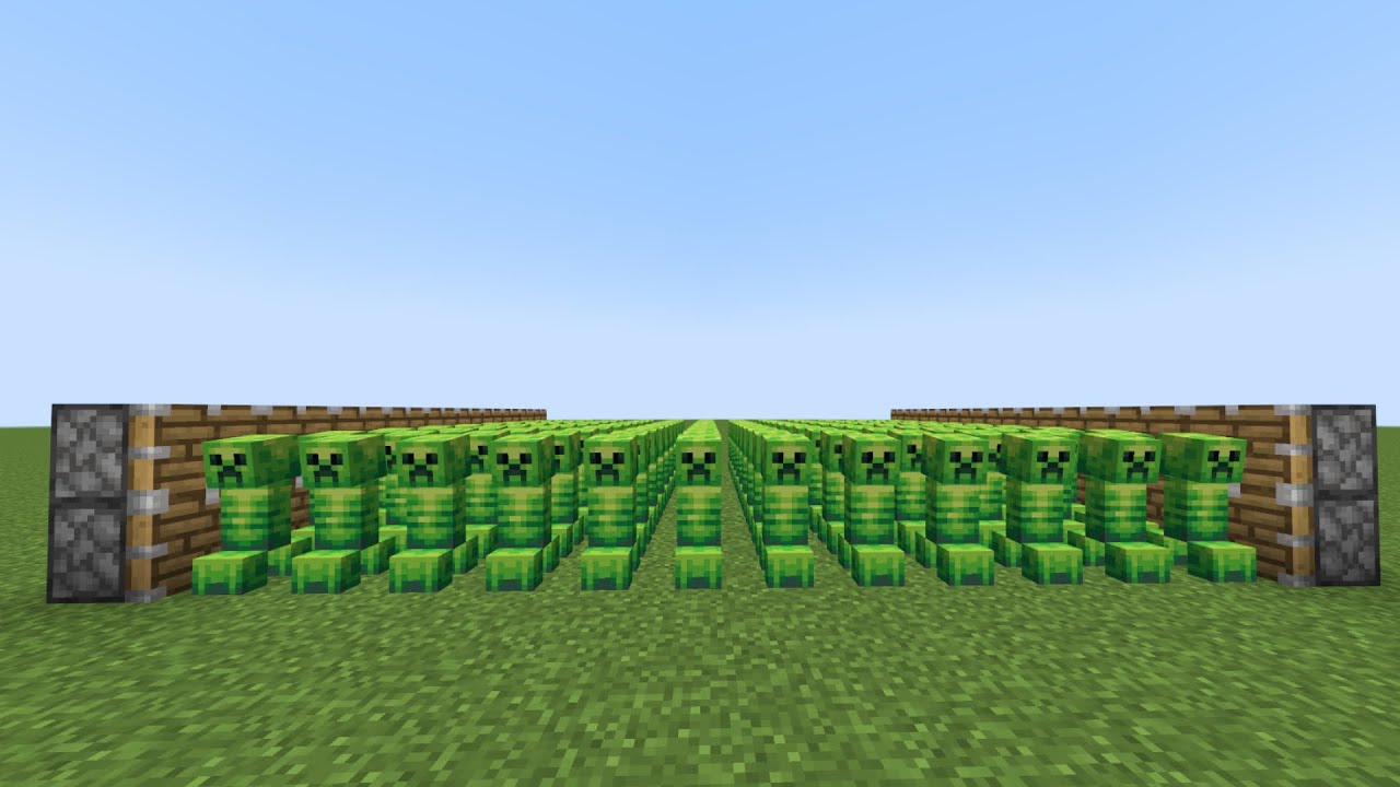 100 Creepers = ??? Minecraft - YouTube