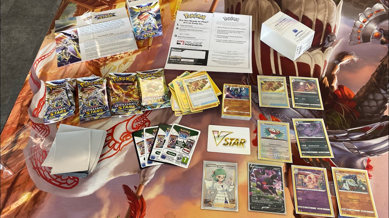 Brilliant Stars Prerelease Event and Opening 3 Booster Packs - YouTube