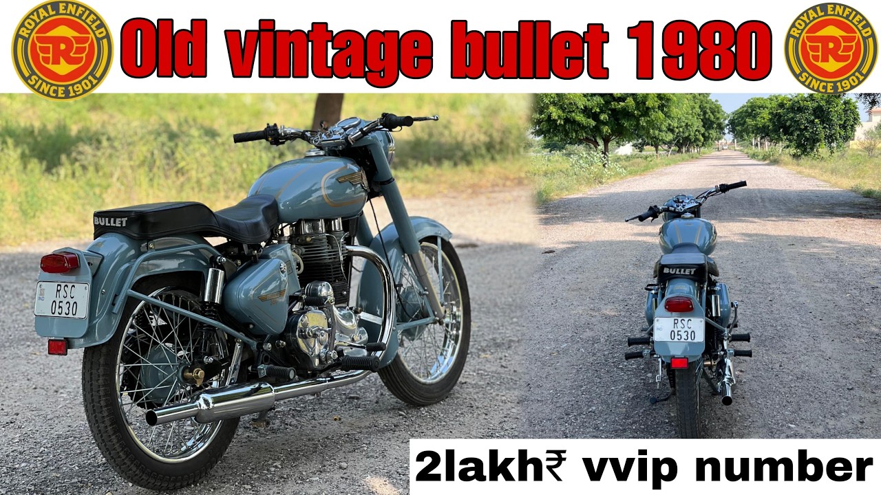 1980’s Bullet ️‍🔥 | 50 year old vintage bike | VVIP NUMBER (RSC5380 ...