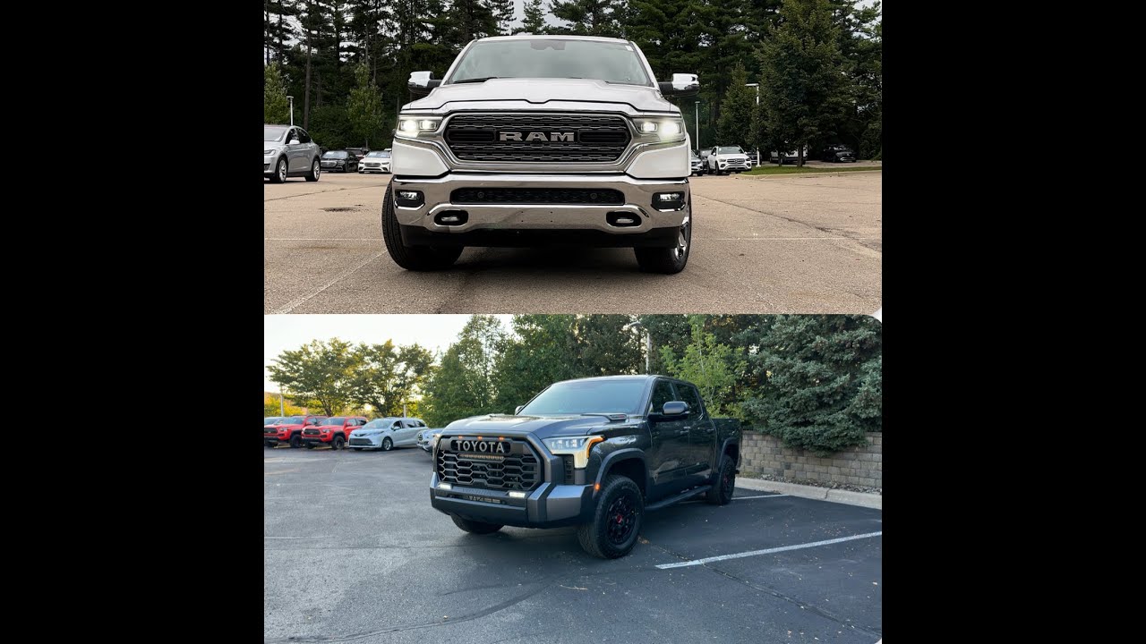 ULTIMATE SHOWDOWN // 2024 Toyota Tundra TRD Pro vs 2023 Ram 1500 ...