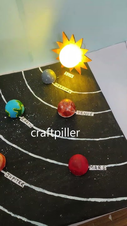 solar system working model with led lights - #shorts | craftpiller ...