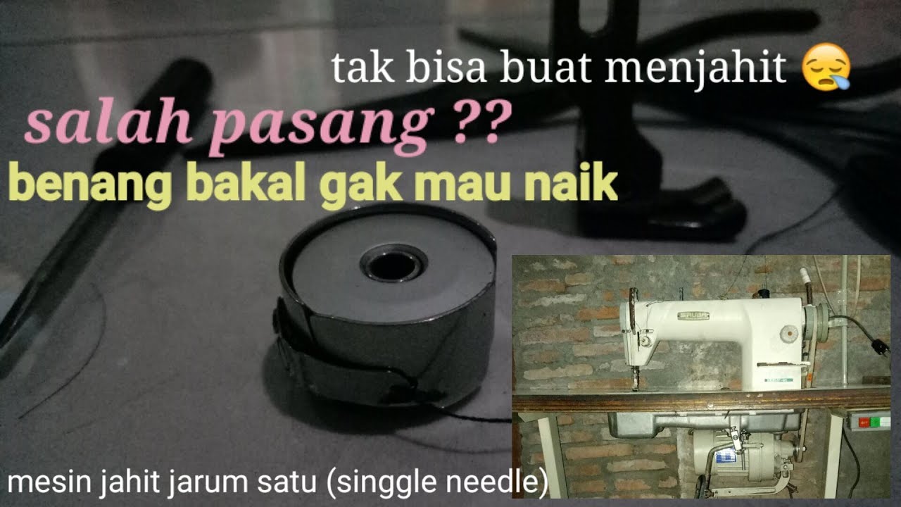 cara memasang sepul dan sekoci mesin jahit - YouTube