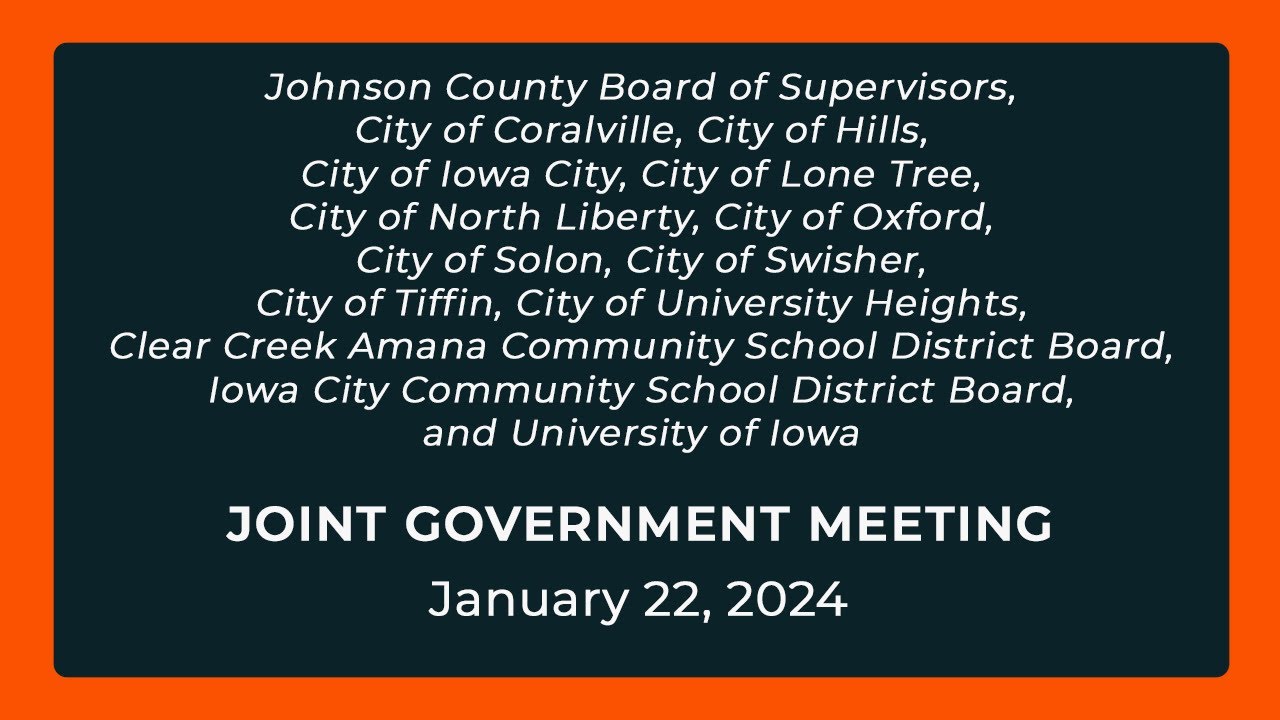 Joint Government Meeting (Jan. 22, 2024) - YouTube