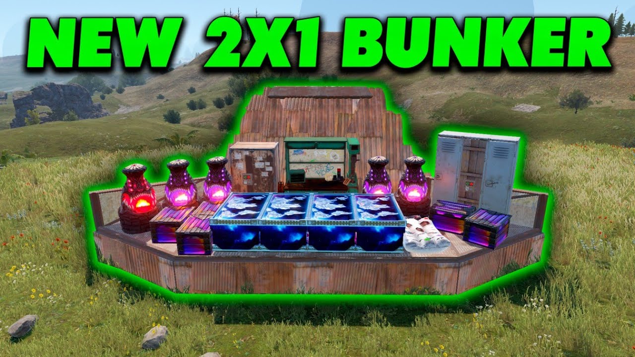 NEW 2X1 Perfect BUNKER In Rust 2025 | Rust Base Design - YouTube