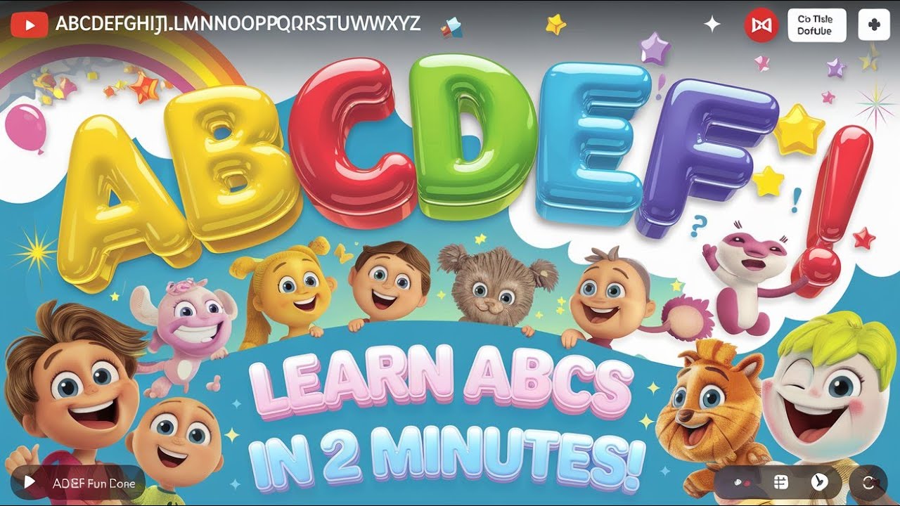 ABCD Song for Kids | Fun ABCD Rhymes & Learning with Colorful ...