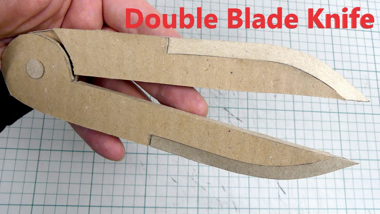 How to make a DIY Double Blade Knife - YouTube