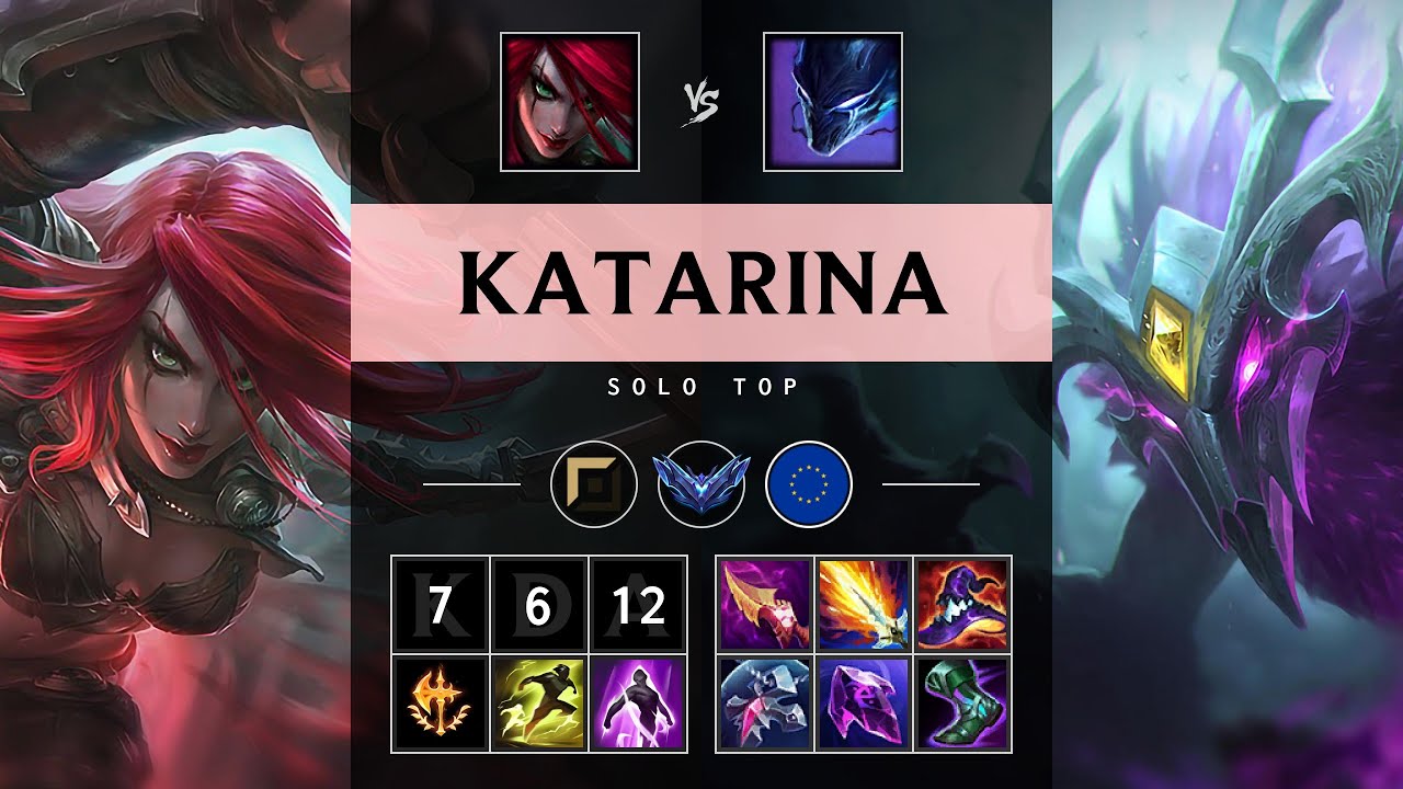 Katarina Top vs Nocturne - EUW Diamond Patch 25.17 - YouTube