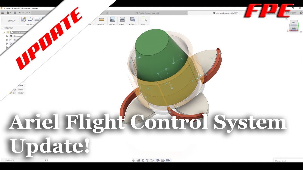 Rocket Iris Mechanism/Diaphragm - Ariel Braking Mechanism - YouTube