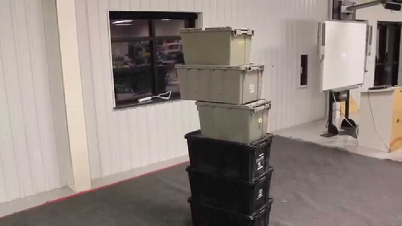 FRC 2015 Recycle Rush Tote Stacker Prototype - YouTube
