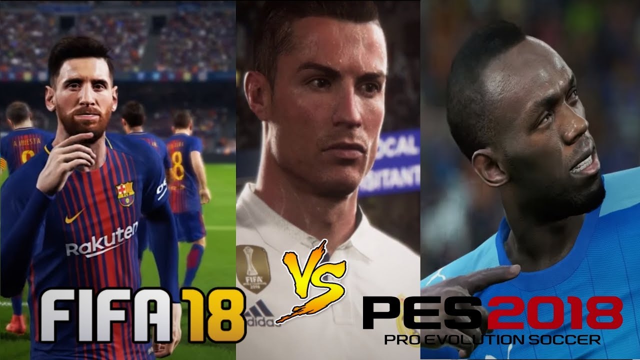Fifa 18 vs. Pes 18 *PLAYER FACES COMPARISON* - YouTube