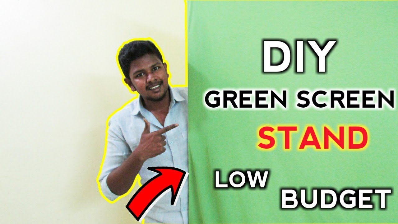 DIY Green Screen Stand Low Budget Make It Simple And Easy - YouTube